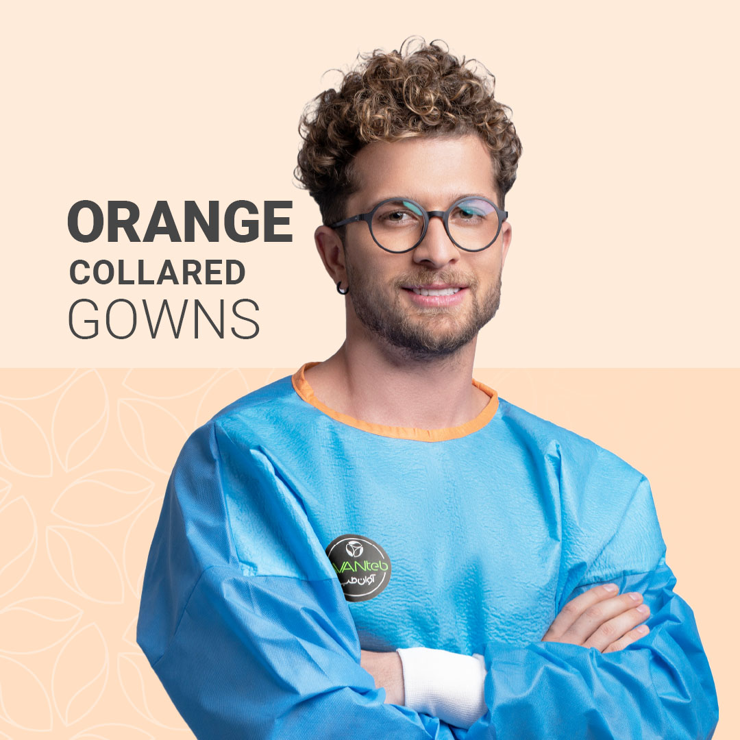 Orange Collared Gowns - AVANteb | شرکت آوان طب